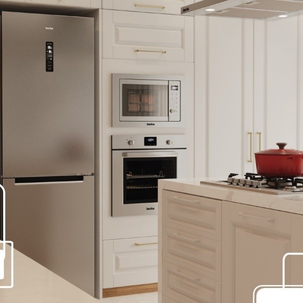 Atuar Casa Conceito | Refrigerador Invita Titânio Bottom Freezer 360L 220V