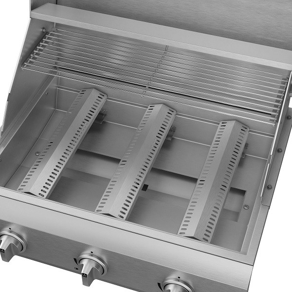 Atuar Casa Conceito | Churrasqueira de Embutir Elettromec 3 Queimadores a Gás 65cm Inox