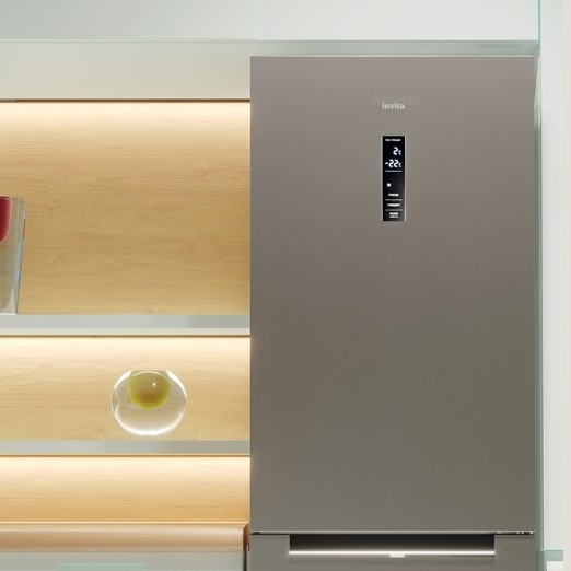 Atuar Casa Conceito | Refrigerador Invita Titânio Bottom Freezer 360L 220V